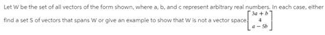 answered let w be the set of all vectors of the… bartleby