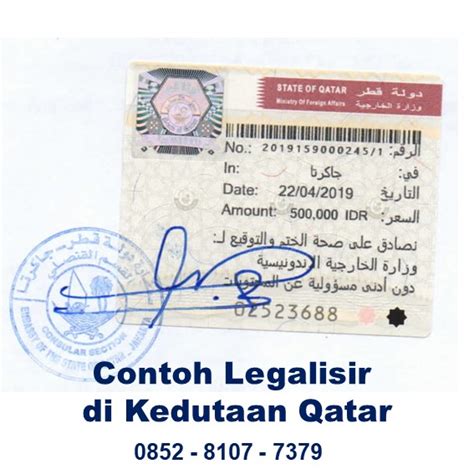 Jasa Legalisir Di Kedutaan Qatar Jasa Legalisir