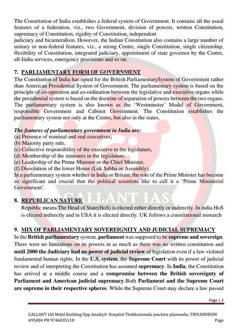 Solution Salient Features Of Indian Constitution Studypool