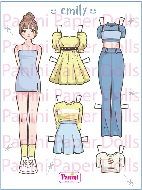 Pin On Panini Paper Doll Dress Up Set