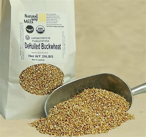 Natural Way Mills Organic Dehulled Buckwheat GROATS Organic Grains