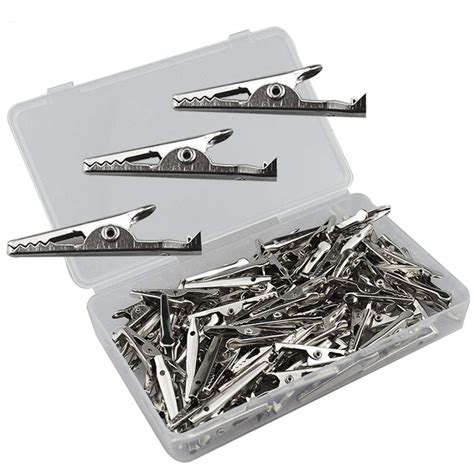 Senven 100pcs pince crocodile pince crocodile en métal test pince