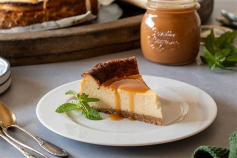 Tarta De Queso Y Dulce De Leche Suave Cremosa Y Muy Sencilla De Preparar