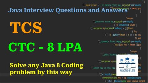 tcs interview java 8 coding interview question answers youtube