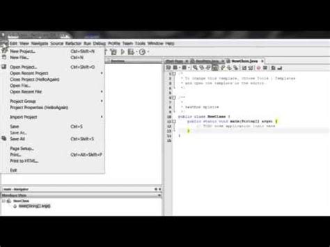 How To Define A Java Main Class In Netbeans Computer Tips1110 YouTube