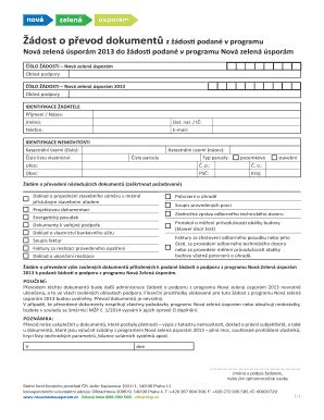 Fillable Online Nzu2013 Dost O Pevod Dokument Z Dosti NZU2013 Do