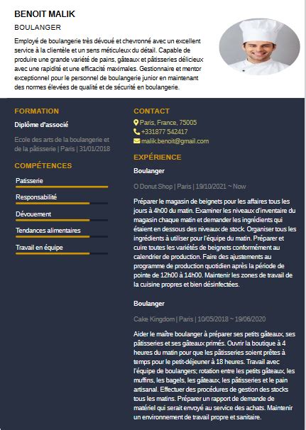 Comment bien rédiger un CV Boulanger Conseils et Exemple