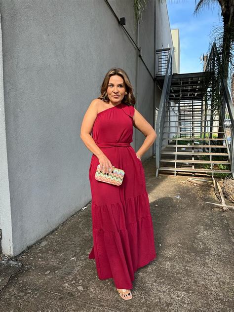 Vestido Adriana Um Ombro S Marikitta Roupas
