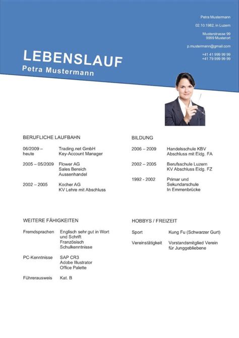 11 kostenlose Vorlagen für den Tabellarischen Lebenslauf Word