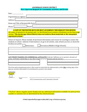 Fillable Online Asdk12 OrgcmslibCommunity Activity Approval Request