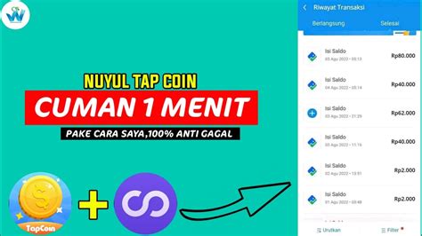 Cara Nuyul Aplikasi Tap Coin Termudah Nuyul Tap Coin Tercepat