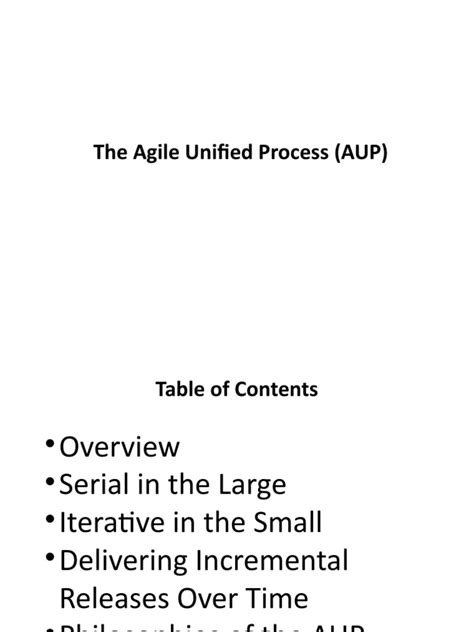 the agile unified process aup download free pdf agile software development software