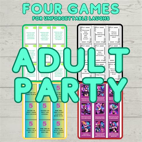 Adult Party Games For Unforgettable Laughs Intimate Card Games For Gatherings Spicy And