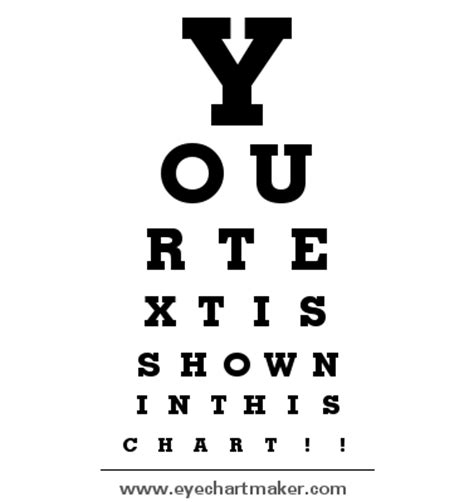 Printable Handheld Snellen Eye Chart Ponasa
