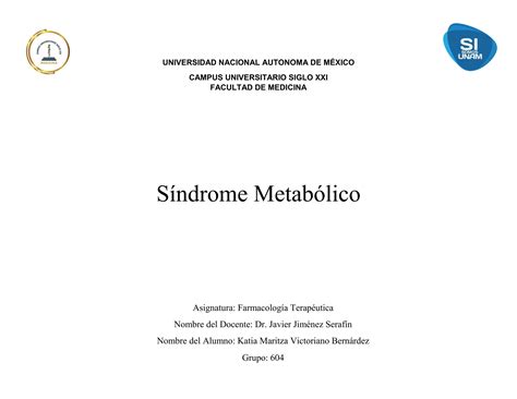 Historia Natural De La Enfermedad Sindrome Metabolico Pdf
