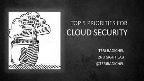 Top Priorities For Cloud Security Ppt