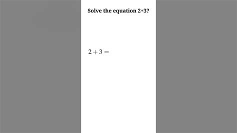 solve 2 3 youtube