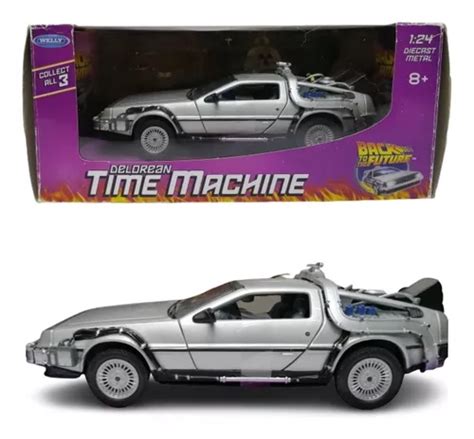 Welly Volver Al Futuro 1 Máquina Del Tiempo Delorean 1 24 Envío gratis