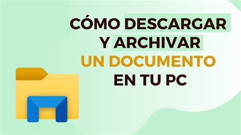 C Mo Descargar Y Guardar Un Archivo En Tu Pc Youtube