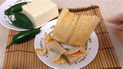 Tamales De Rajas Con Queso CONOCE EL SECRETO PARA NO TENER QUE AMASAR