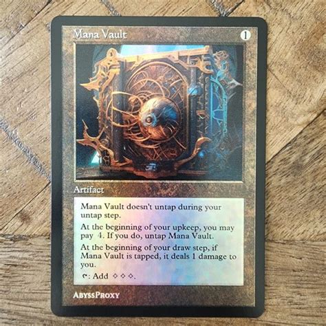 Mana Vault B MTG Abyss Proxy Shop Enhance Your Commander And EDH
