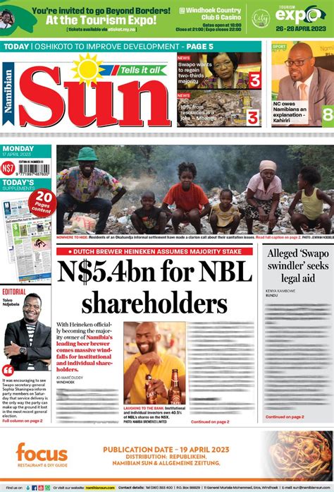 Namibian Sun On Twitter Yourfrontpage