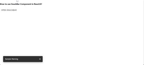 Xamarinforms How To Make Snackbar Using