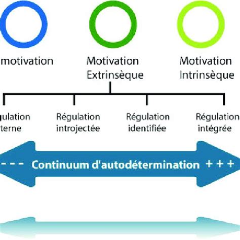 Les différents types de motivations selon leur degré Download