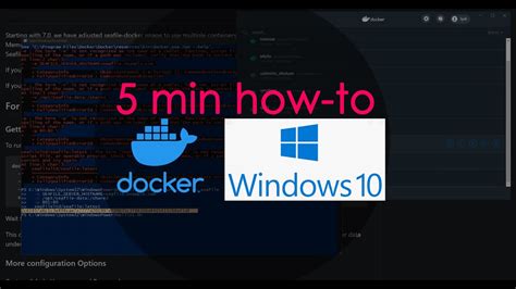 How To Create Your First Docker Container On Docker For Windows In 5