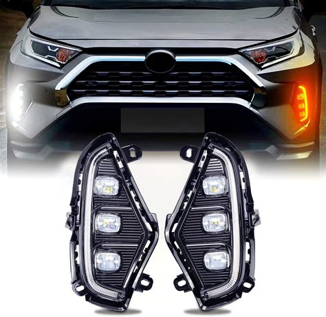 Amazon LED Daytime Running Lights Fit For 2019 2021 Toyota RAV4