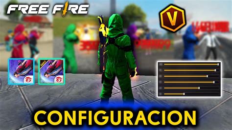 CÓMO PEGAR TODO ROJO EN FREE FIRE LA CONFIGURACIÓN PERFECTA PARA DAR