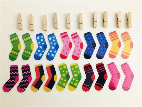 Mise En Paires De Chaussettes Chaussettes Pince A Linge Mise