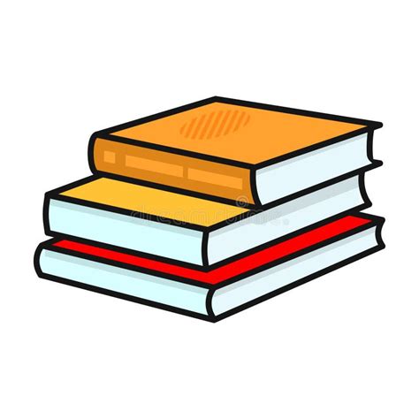 Icono Del Vector De Pila De Libros Icono De Vector De Color Aislado En