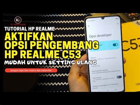 Cara Aktifkan Opsi Pengembang Hp Realme C53 YouTube