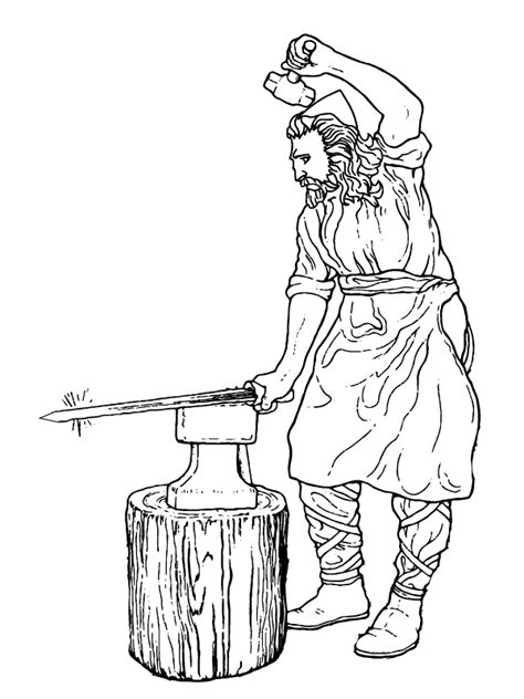 Hephaestus Greek God Forging