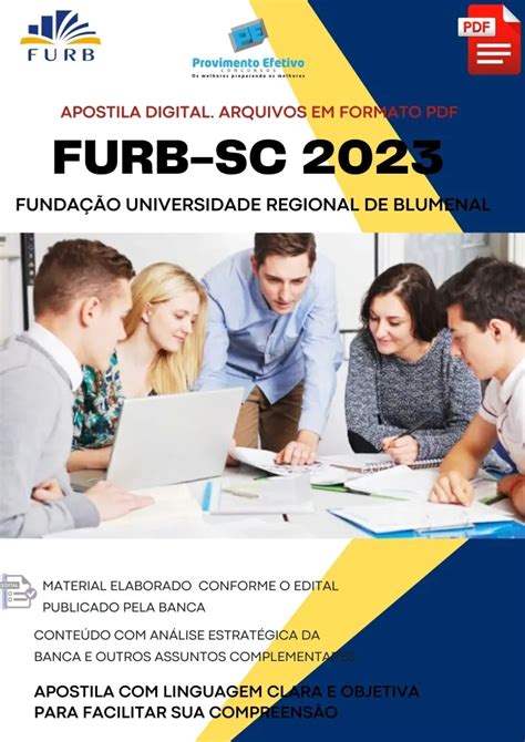 Provimento Efetivo Concursos Apostila FURB SC Enfermeiro 2023 Concurso