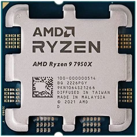 AMD CPU Ryzen 9 7950X Tray Pack 4 5 5 7 GHz 16 Cores 32 Threads