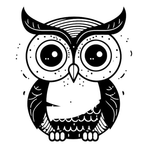 Premium Vector Cute Owl Vector Illustration In Doodle Style Isolated