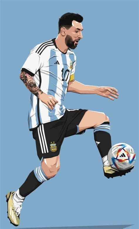 A Drawing Of A Soccer Player With Tattoos On His Arms And Legs Kicking
