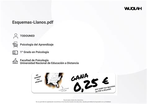 Wuolah free Esquemas Llanos Esquemas Llanos TODOUNED Psicología del