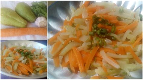 Salada De Chuchu Cenoura YouTube