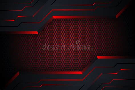 Diseño De Banner Corporativo Abstracto Rojo Y Negro Con Textura