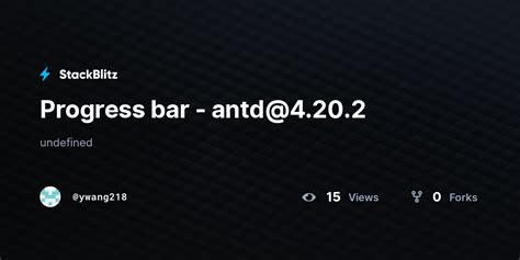 Progress Bar Antd Stackblitz