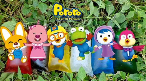 Pororo Menemukan Pororo Bermain Air Warna Warni Bersama Crong Poby