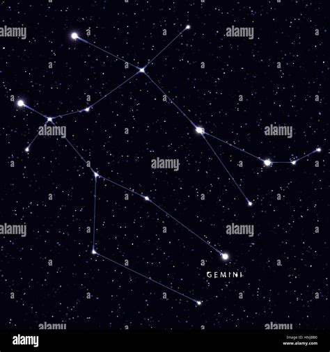 Gemini Constellation Map