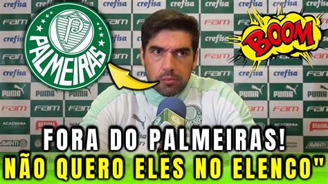 PLANTÃO URGENTE NÃO ESTÃO NOS PLANOS DO VERDÃO ABEL FERREIRA