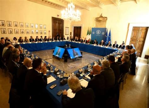 MELONI HA PRESIEDUTO OGGI A PALAZZO CHIGI LA PRIMA RIUNIONE DELLA
