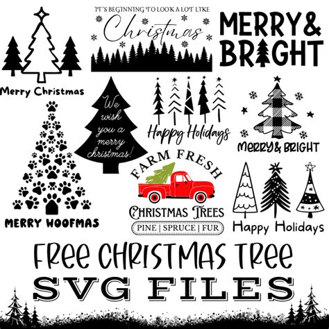 Free Christmas Tree SVG Files Prudent Penny Pincher