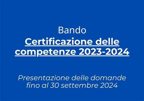 Bando Certificazione Delle Competenze Cna Ravenna