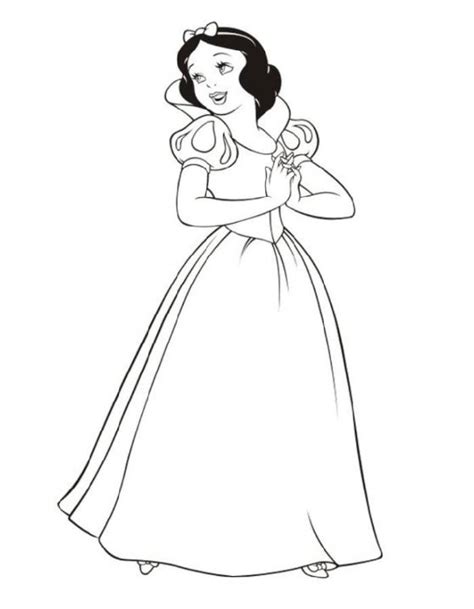 Snow White Coloring Pages Free Printable PDF